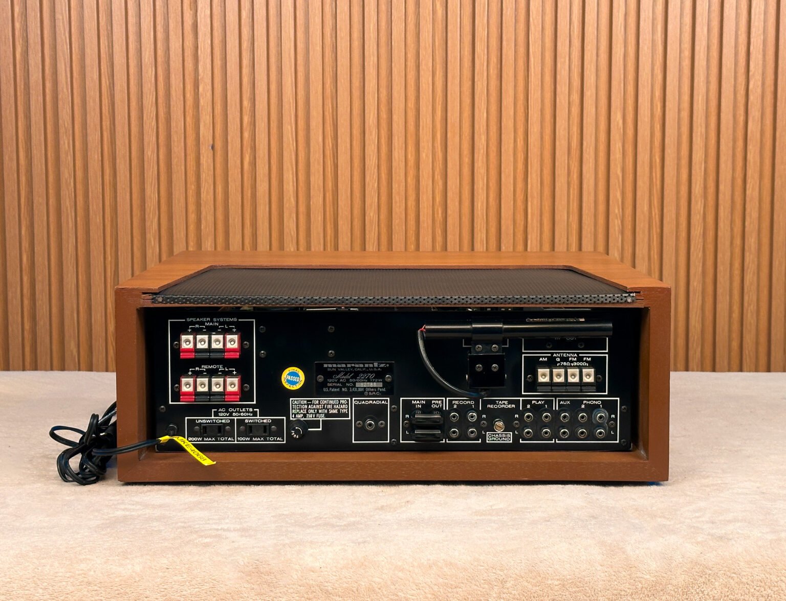 EXCELLENT MARANTZ 2270 BLACK FACE STEREO RECEIVER – BIG POWER, VINTAGE ...
