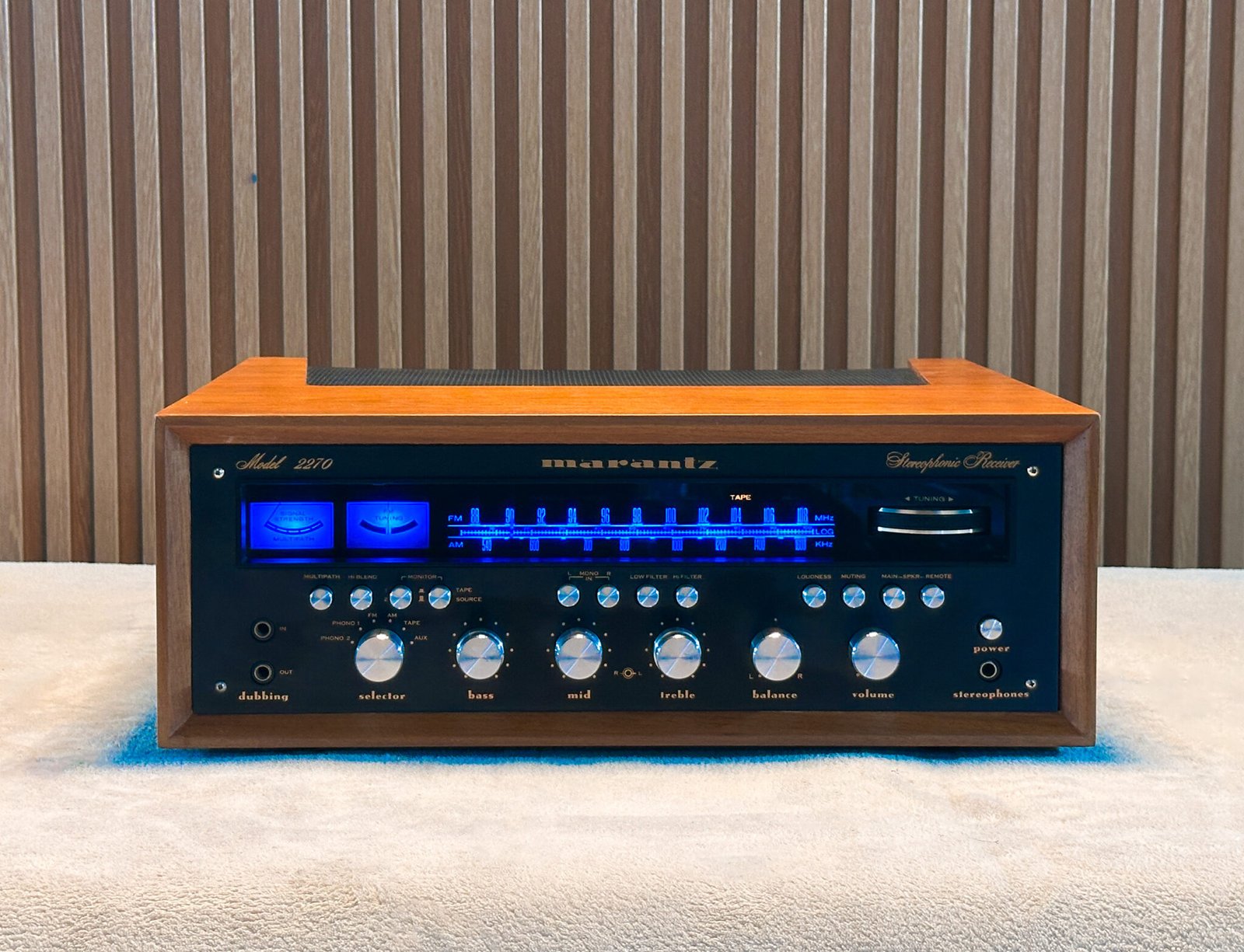 EXCELLENT MARANTZ 2270 BLACK FACE STEREO RECEIVER – BIG POWER, VINTAGE ...