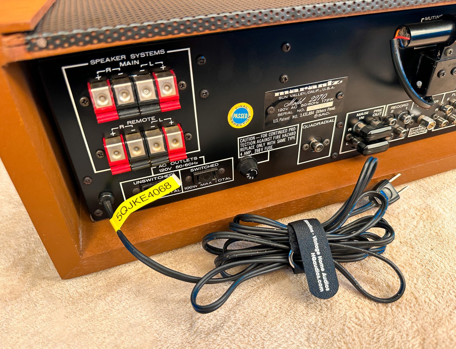 EXCELLENT MARANTZ 2270 BLACK FACE STEREO RECEIVER – BIG POWER, VINTAGE ...