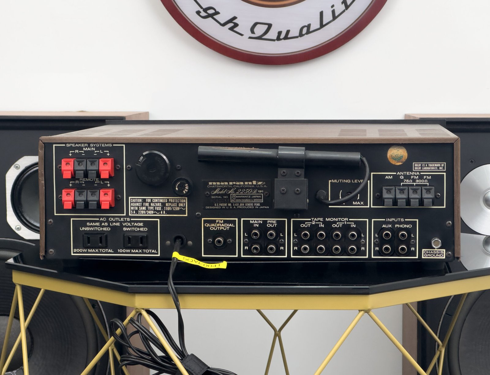 RARE MARANTZ 2250B BLACK FACE STEREO RECEIVER – FREE WOOD FINISH OPTION ...