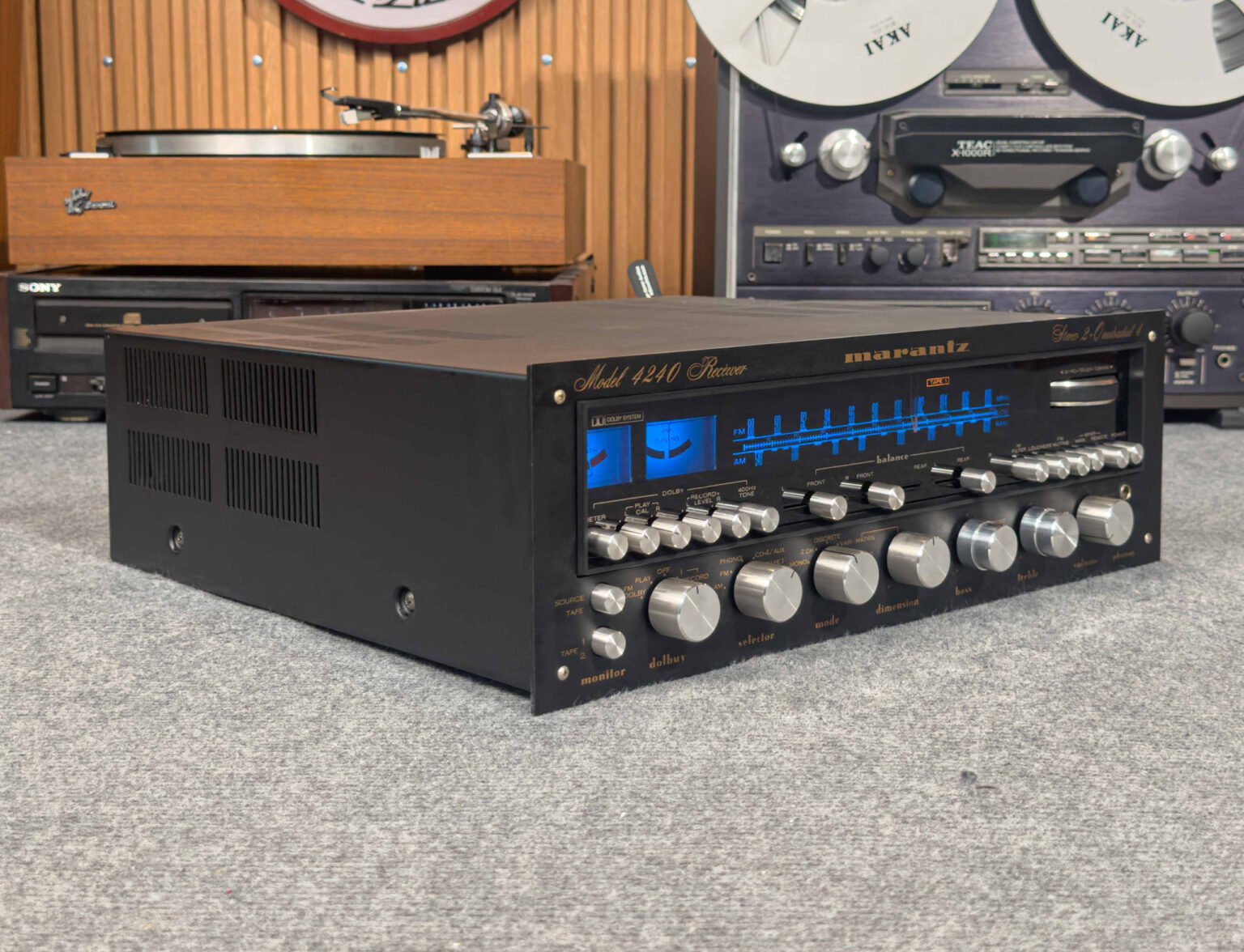 EXCELLENT MARANTZ 4240 QUAD STEREO RECEIVER – VINTAGE 4-CHANNEL POWER ...