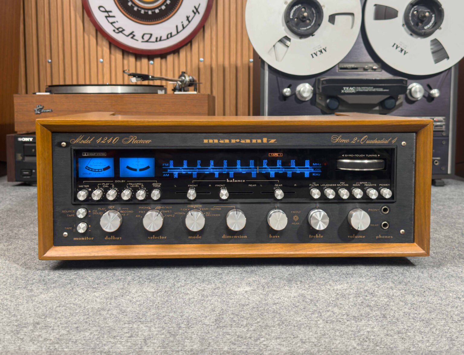 EXCELLENT MARANTZ 4240 QUAD STEREO RECEIVER – VINTAGE 4-CHANNEL POWER ...