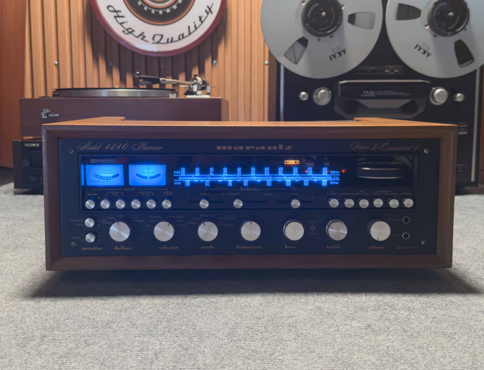 EXCELLENT MARANTZ 4240 QUAD STEREO RECEIVER – VINTAGE 4-CHANNEL POWER ...