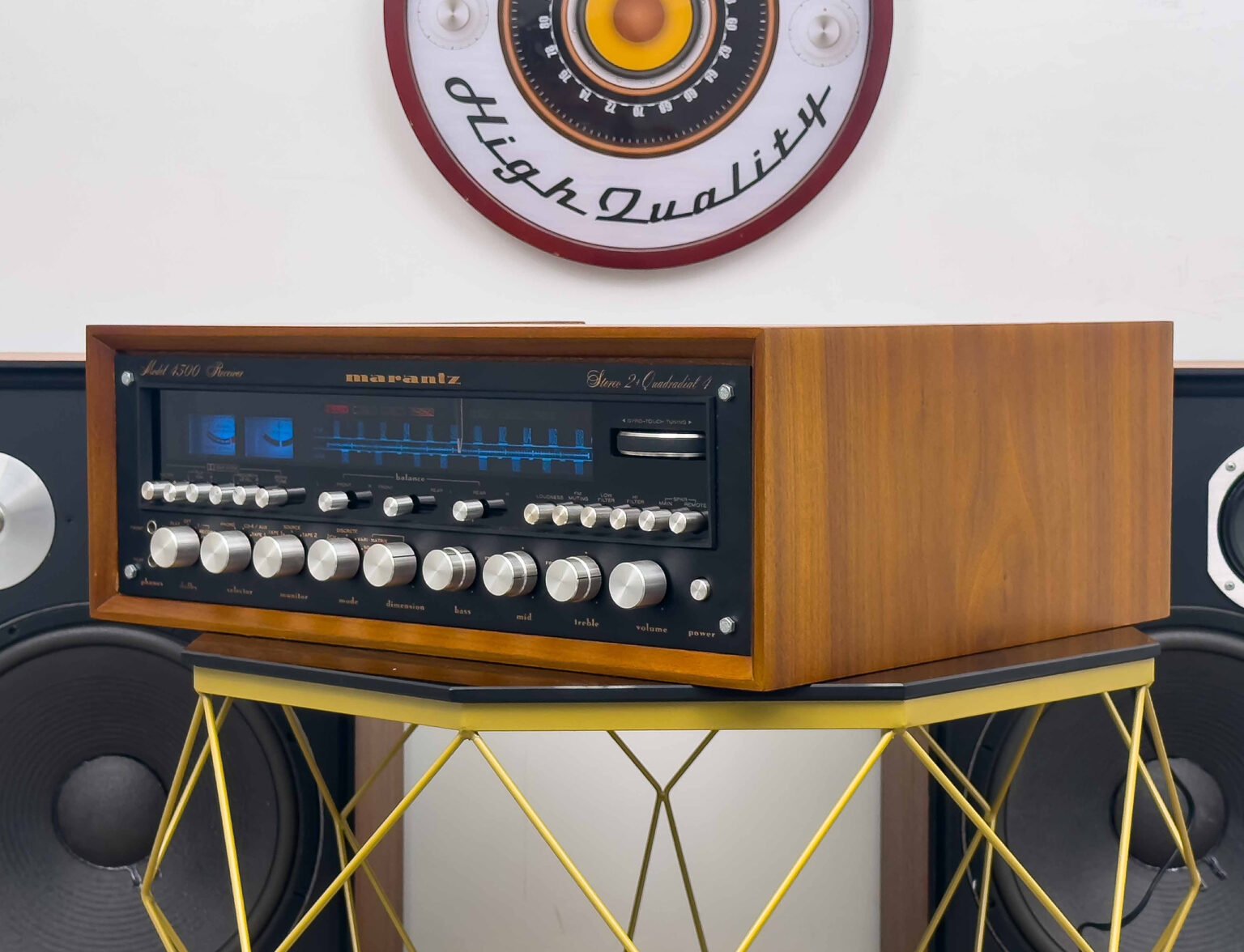 RARE MARANTZ 4300 BLACK FACE QUAD RECEIVER + 1 FREE WOOD CASE – 1-YEAR ...