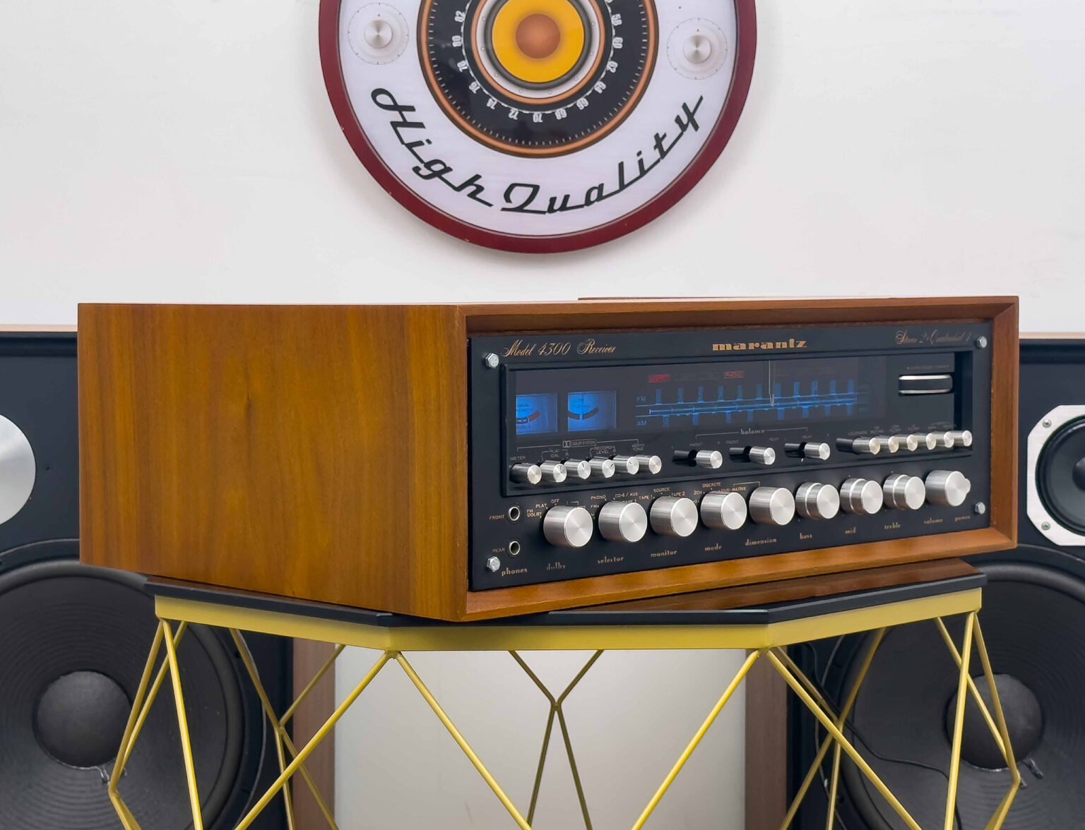 RARE MARANTZ 4300 BLACK FACE QUAD RECEIVER + 1 FREE WOOD CASE – 1-YEAR ...