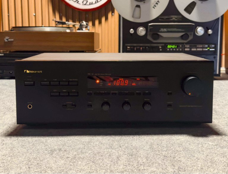 NAKAMICHI RE-10 STEREO RECEIVER – DIGITAL TUNING, CLASSIC BLACK DESIGN ...