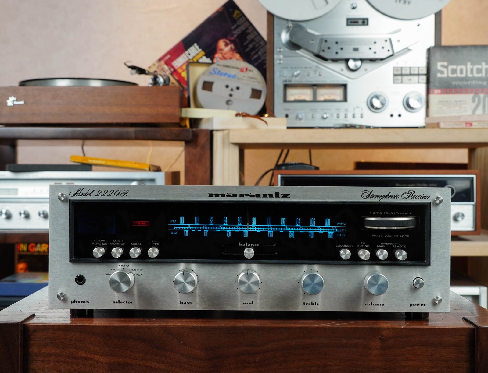 Excellent Marantz 2220B Receiver – Serviced, New Lights-1-Year Warranty ...